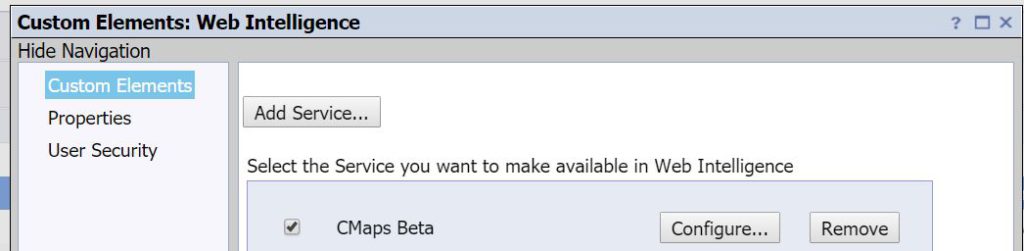 Install Guide- CMaps Analytics Custom Element for Webi | CMaps Analytics Connect