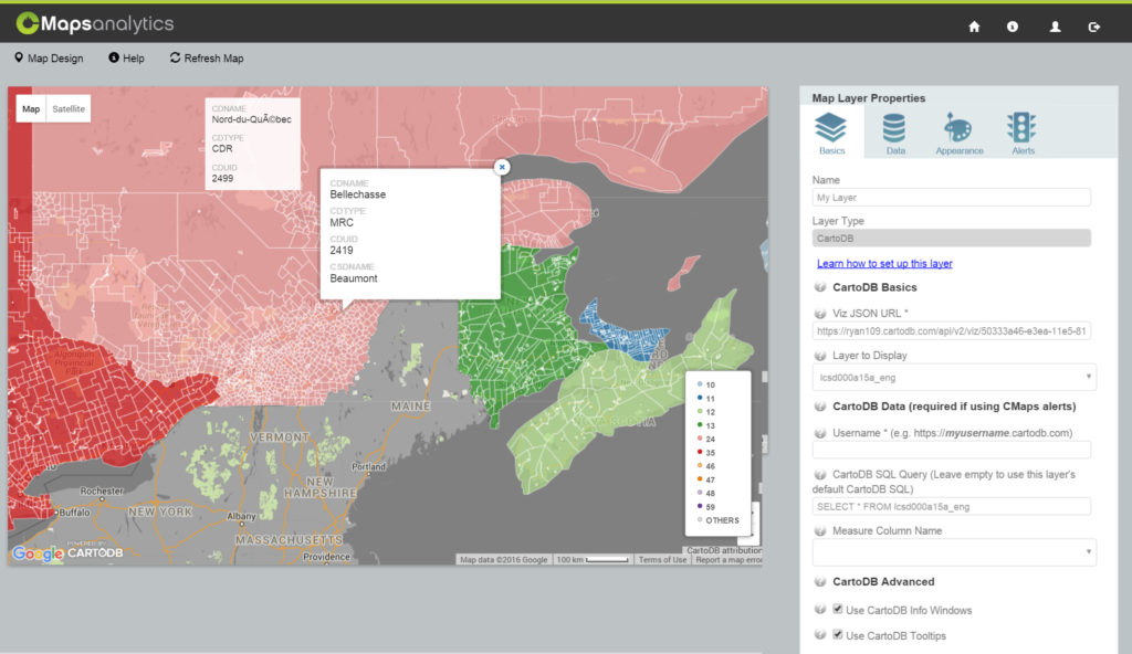 cartoscreenshot | CMaps Analytics Connect