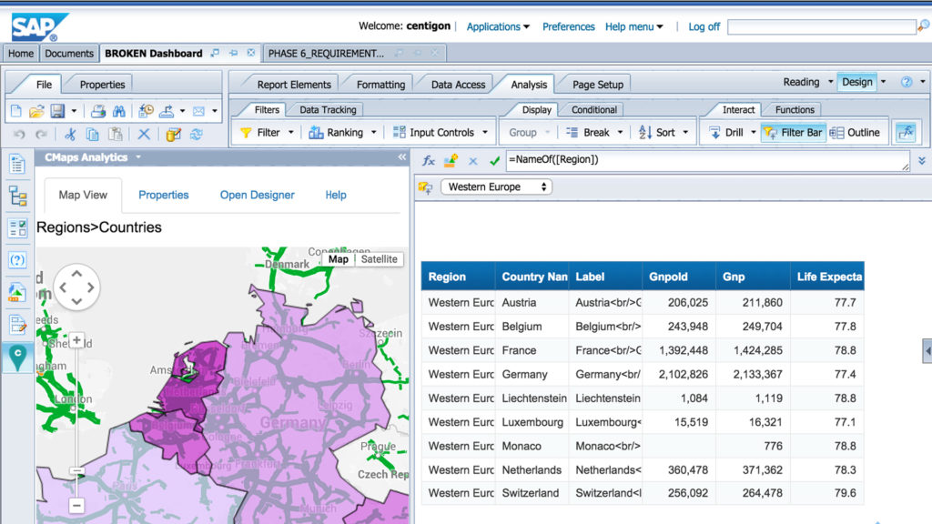 sapwebi | CMaps Analytics Connect